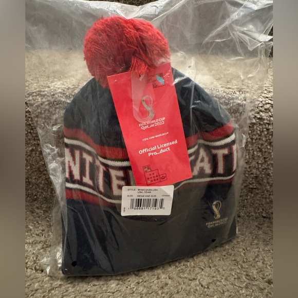 Accessories | Team Usa Soccer Fifa World Cup Futbol Qatar 222 Beanie ...